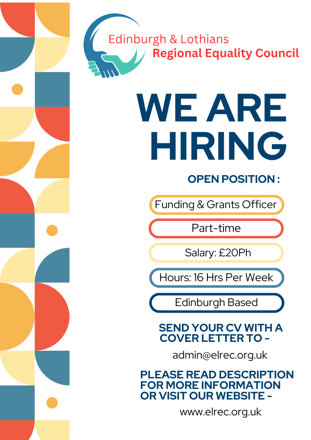 We are Hiring - Funding and Grants Officer - Edinburgh & Lothians ...